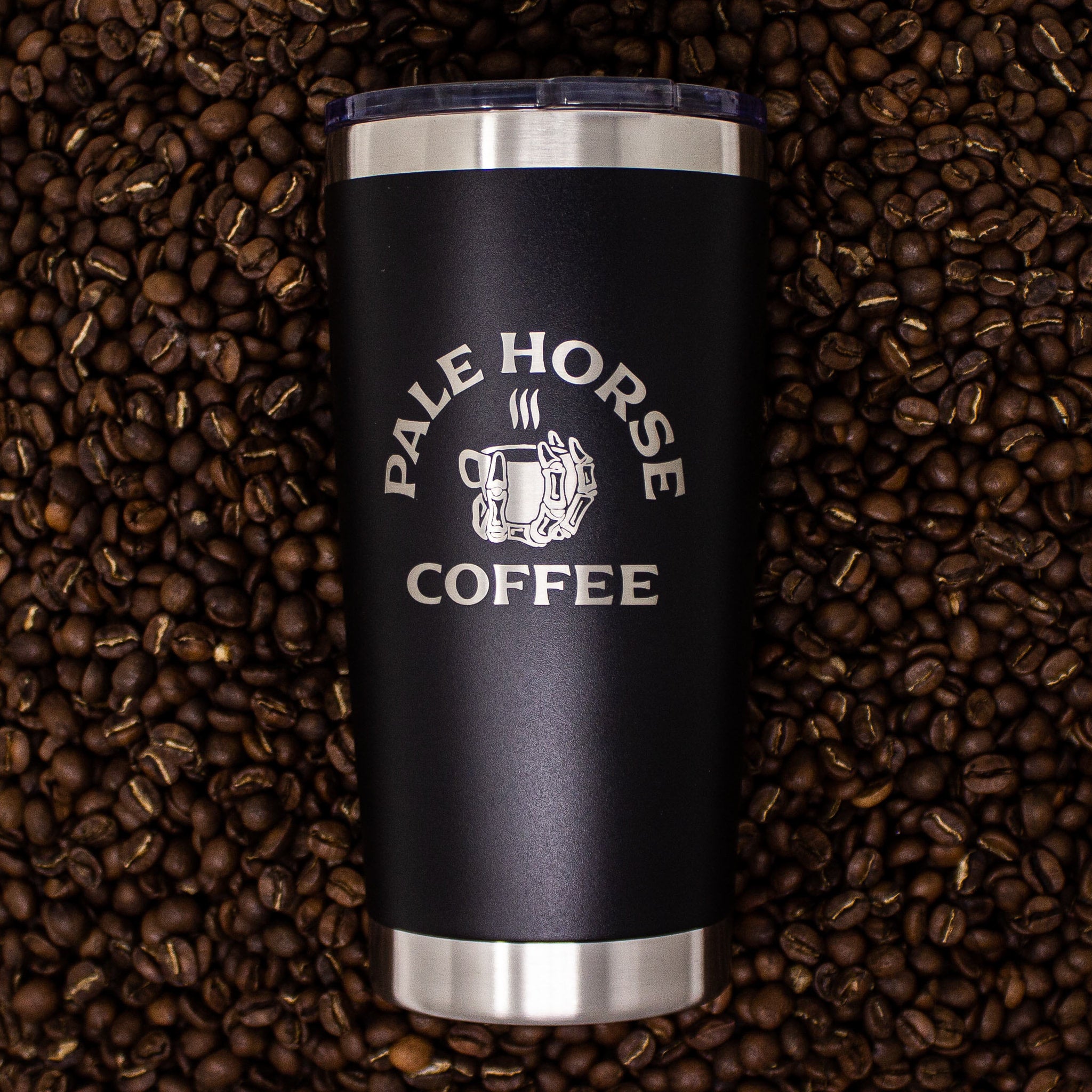 Black Pale Horse Tumbler | Pale Horse Coffee